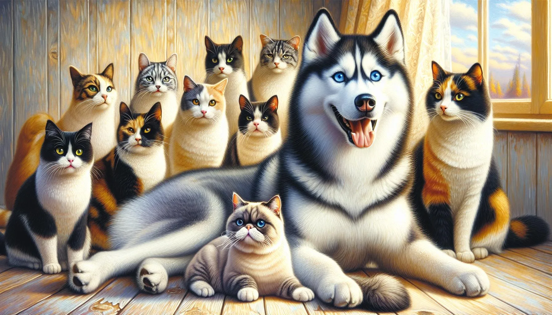 Husky and Cats Get Along! Learn How to Foster Harmony Now! - Planet Husky